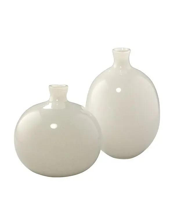 JAMIE YOUNG CO. Minx Decorative Set Of 2 Vases - White