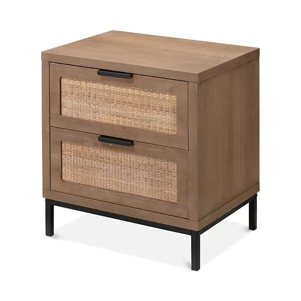 JAMIE YOUNG CO. Reed 2 Drawer Side Table - Brown