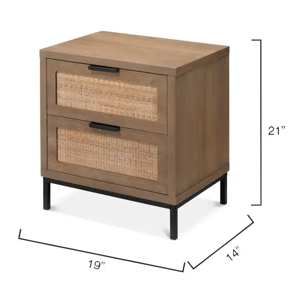 JAMIE YOUNG CO. Reed 2 Drawer Side Table