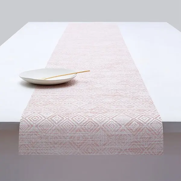 CHILEWICH Mosaic Table Runner - Pink Lemon