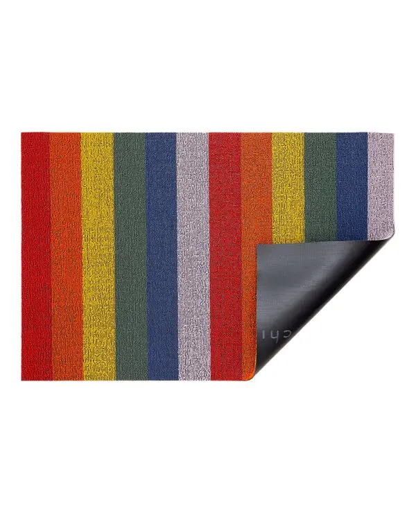 CHILEWICH Pride Stripe Shag Doormat, 18 X 28