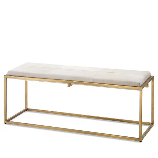 JAMIE YOUNG CO. Shelby Hide Bench - White