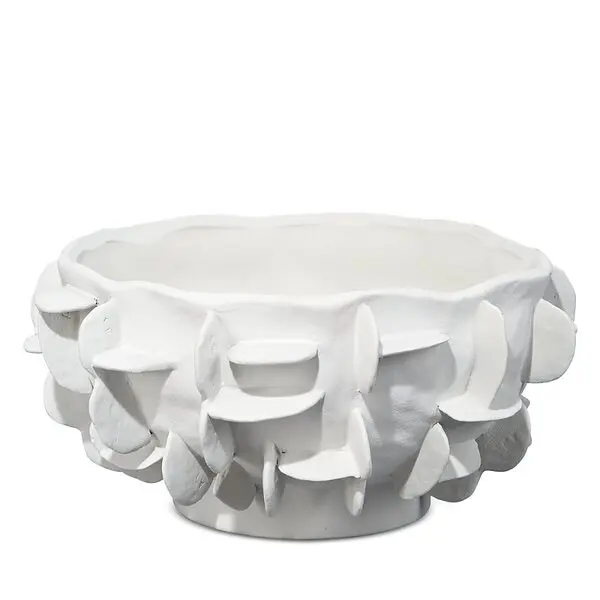 JAMIE YOUNG CO. Helios Ceramic Decorative Bowl - White