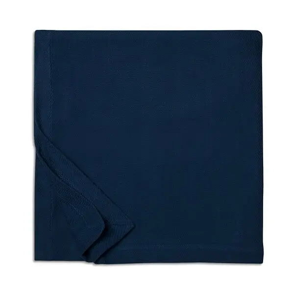SFERRA Allegra Cotton Blanket, King - Navy