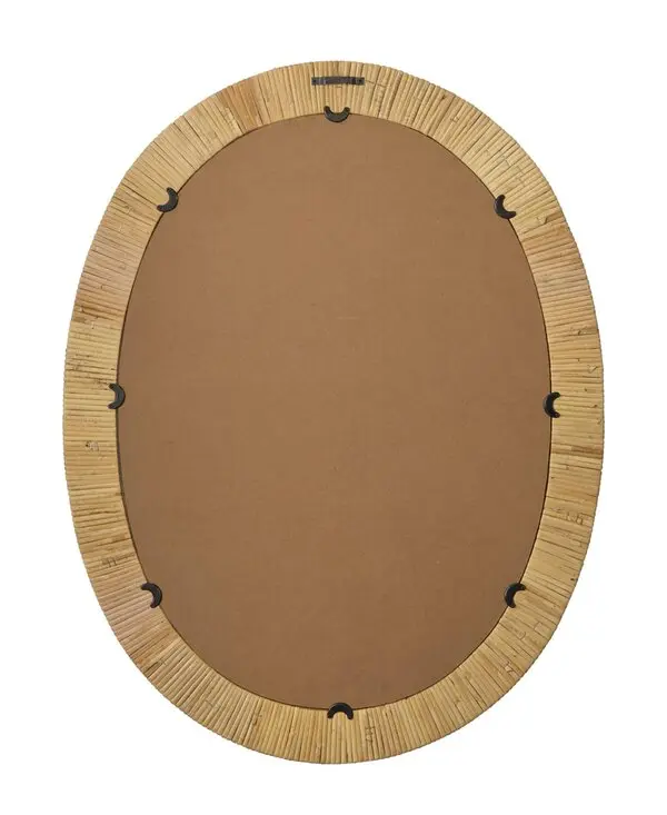JAMIE YOUNG CO. Aloha Rattan Oval Mirror