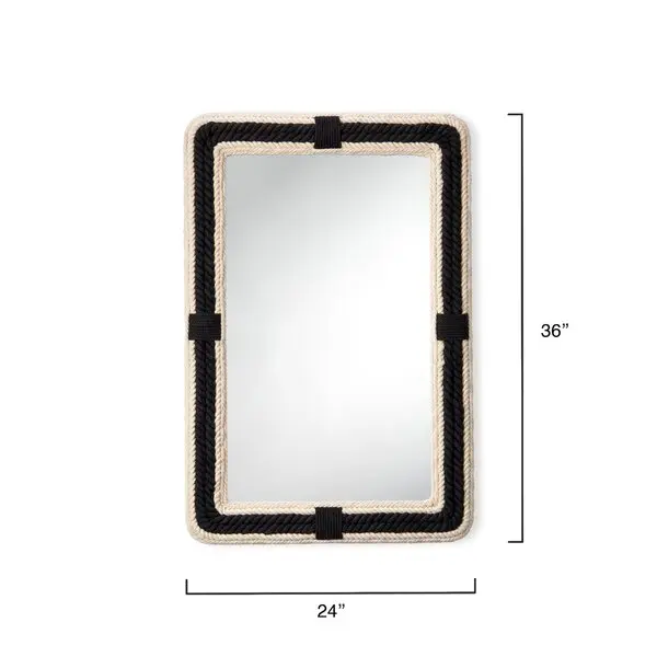 JAMIE YOUNG CO. Contrast Rectangle Mirror - Black