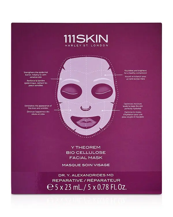 111SKIN Y Theorem Bio Cellulose Facial Mask Box, 5 Piece - No Color