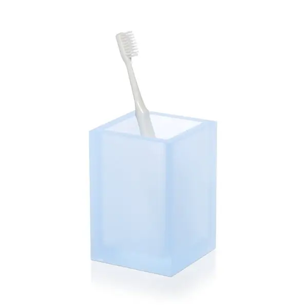 MIKE & ALLY Frost Sky Brush Holder - Frosted Blue