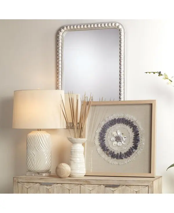 JAMIE YOUNG CO. Rectangle Audrey Mirror - White Washed