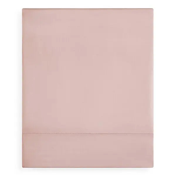 Gingerlily Silk Solid Flat Sheet, Queen - Vintage Pink