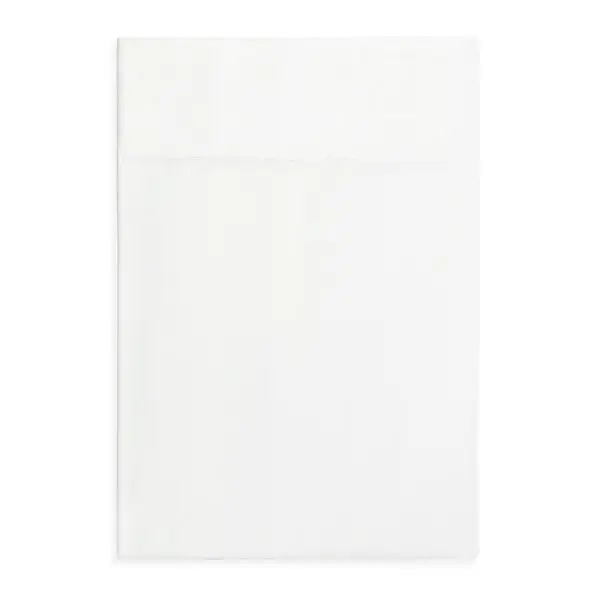 Gingerlily Silk Solid Flat Sheet, Queen - White