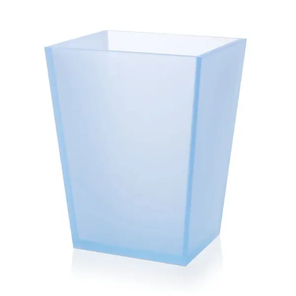 MIKE & ALLY Frost Sky Wastebasket - Frosted Blue