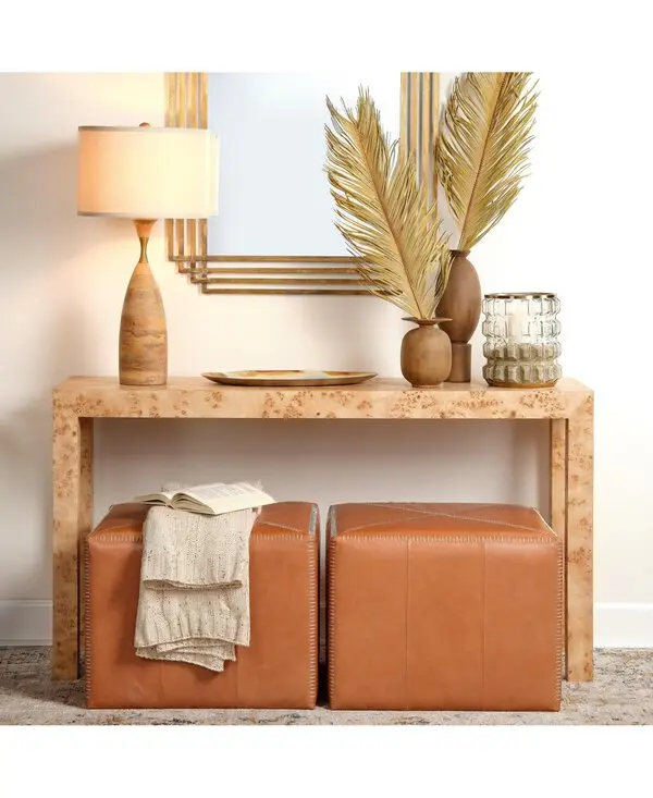 JAMIE YOUNG CO. Leather Ottoman