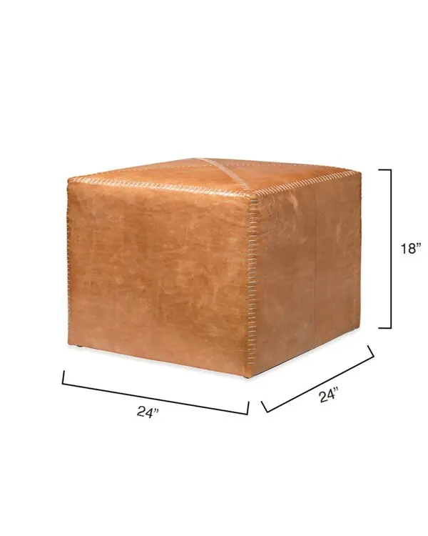 JAMIE YOUNG CO. Leather Ottoman