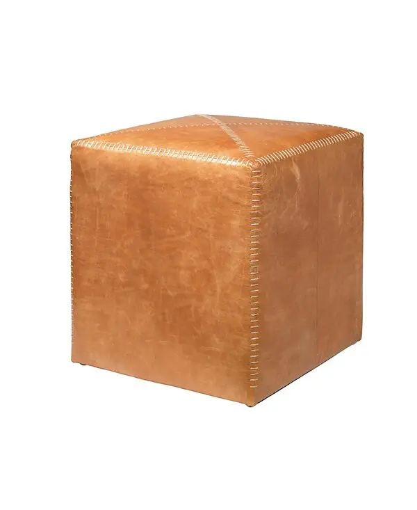 JAMIE YOUNG CO. Buff Ottoman - Leather