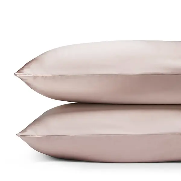 Gingerlily Silk Solid Pillowcase, Standard - Vintage Pink