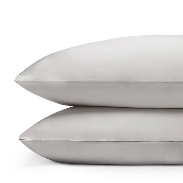 Gingerlily Silk Solid Pillowcase, King - Silver