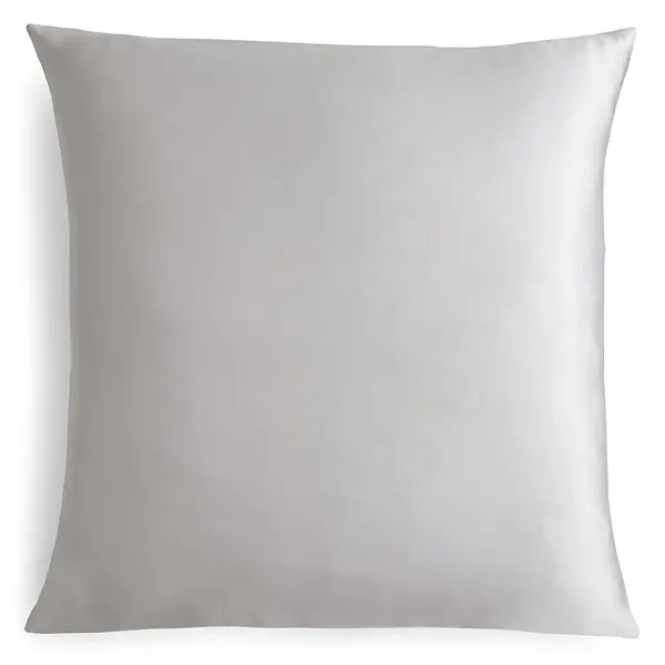 Gingerlily Silk Solid Euro Sham - Silver