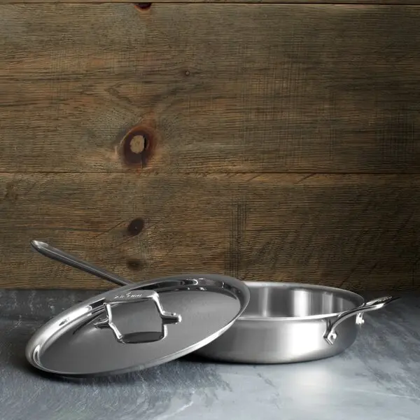 ALL-CLAD All Clad D5 Brushed 3 Quart Saute Pan With Lid