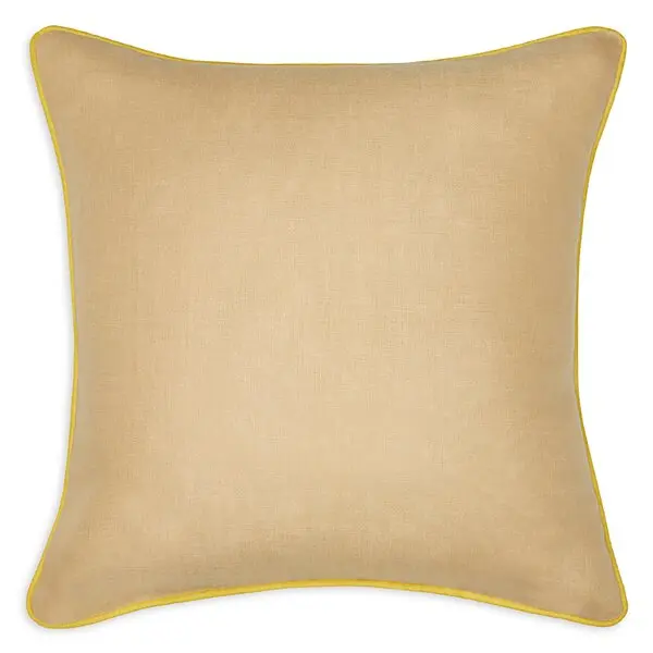 SFERRA Manarola Decorative Pillow, 20 X 20 - Sand/lemon