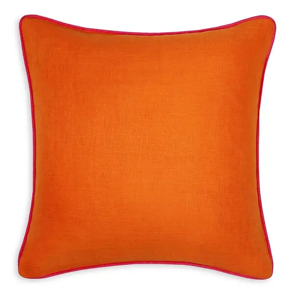 SFERRA Manarola Decorative Pillow, 20 X 20 - Tangerine/raspberry