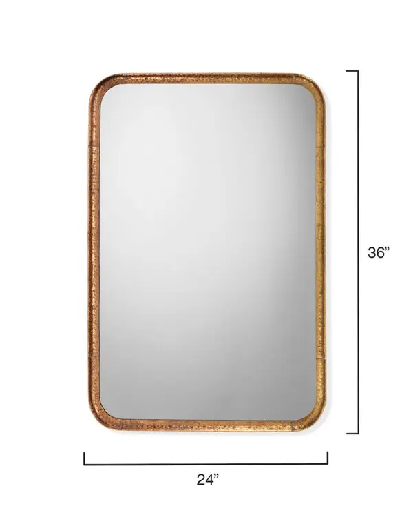 JAMIE YOUNG CO. Principle Iron Rectangle Wall Mirror - Gold