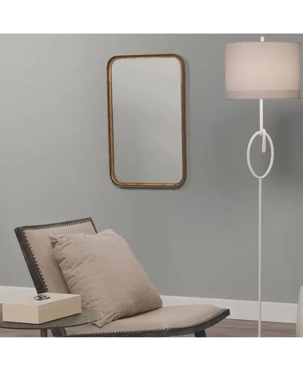 JAMIE YOUNG CO. Principle Iron Rectangle Wall Mirror - Gold