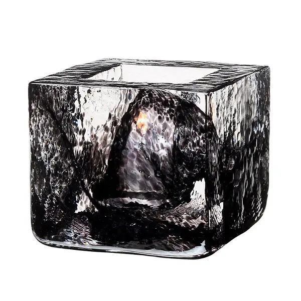 KOSTA BODA Brick Votive - Black