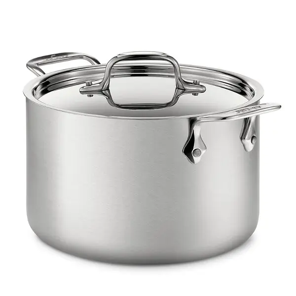ALL-CLAD D5 Brushed Steel 4-quart Soup Pot With Lid - Stainless