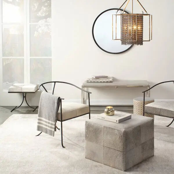JAMIE YOUNG CO. Refined Iron Round Wall Mirror