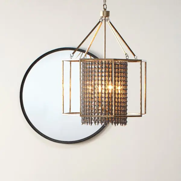 JAMIE YOUNG CO. Refined Iron Round Wall Mirror