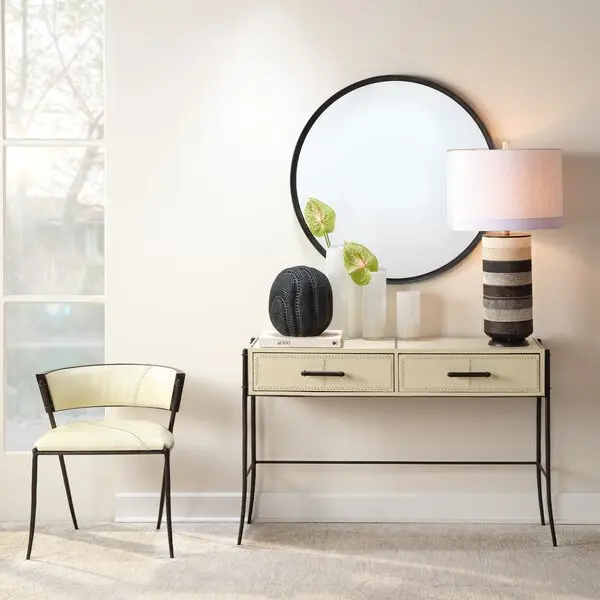 JAMIE YOUNG CO. Refined Iron Round Wall Mirror
