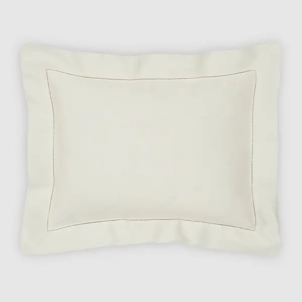 SFERRA Giza 45 Sateen Boudoir Sham - Ivory