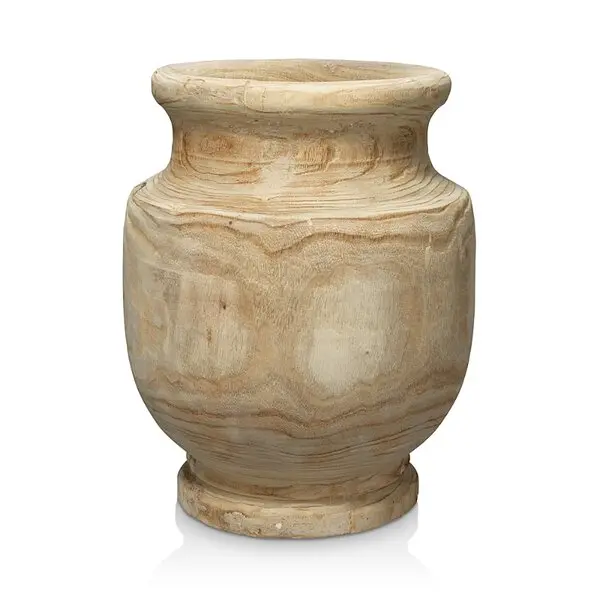 JAMIE YOUNG CO. Laguna Wooden Decorative Vase - Natural