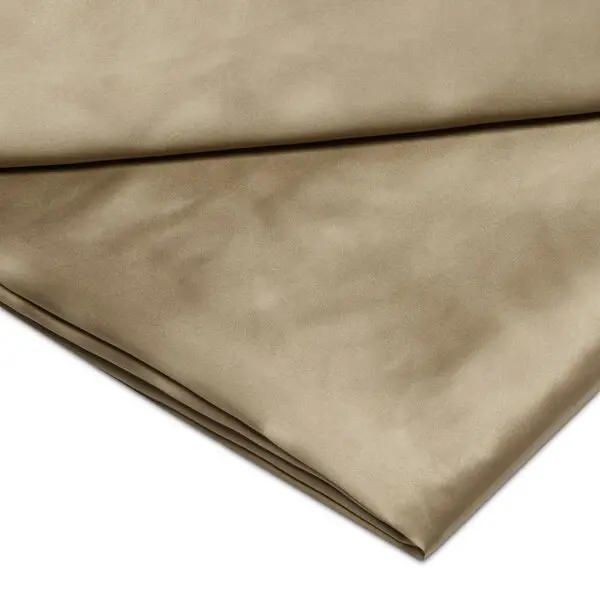 Gingerlily Silk Solid Flat Sheet, Queen - Sand
