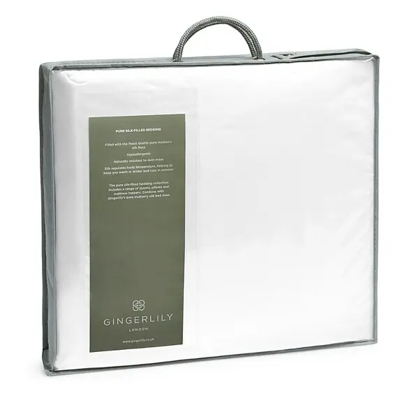 Gingerlily Silk Filled Mattress Protector, Queen