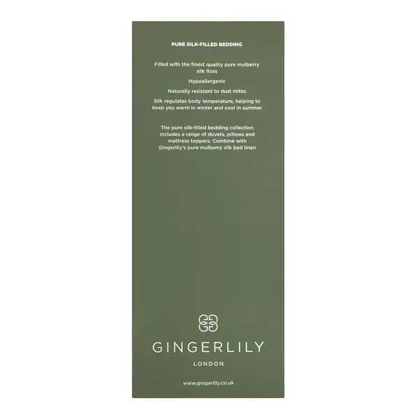 Gingerlily Silk Filled Mattress Protector, Queen