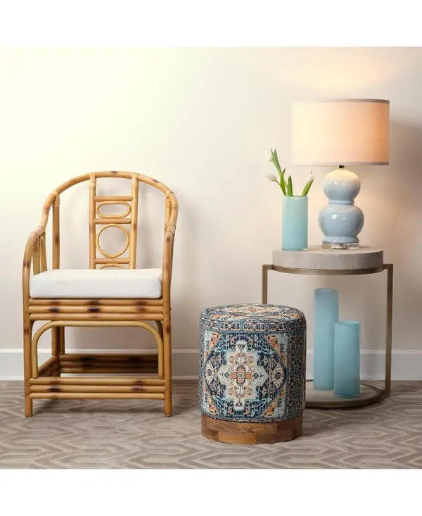 JAMIE YOUNG CO. Chester Faux Shagreen Round Side Table