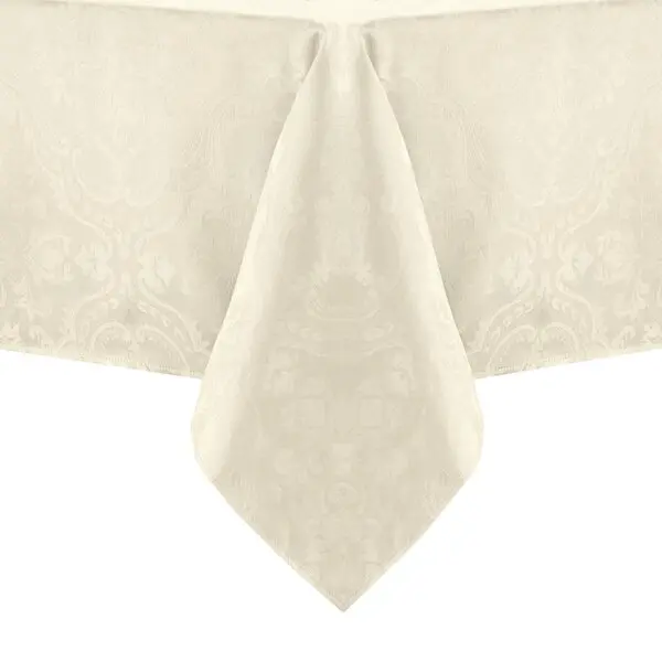 ELRENE HOME FASHIONS Caiden Elegance Damask Oblong Tablecloth, 60 X 120 - Ivory
