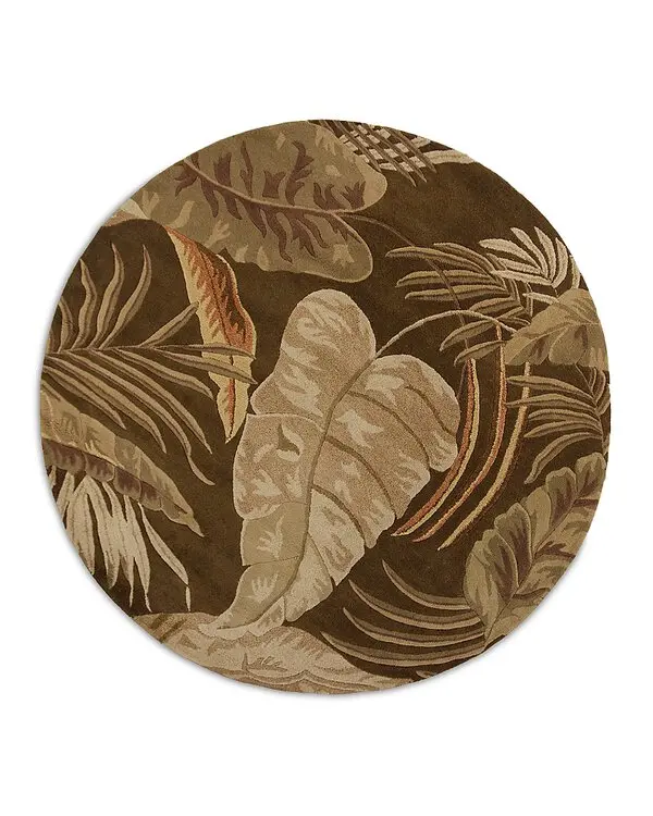 Kas Havana Rainforest Round Area Rug, 7'6 X 7'6 - Brown