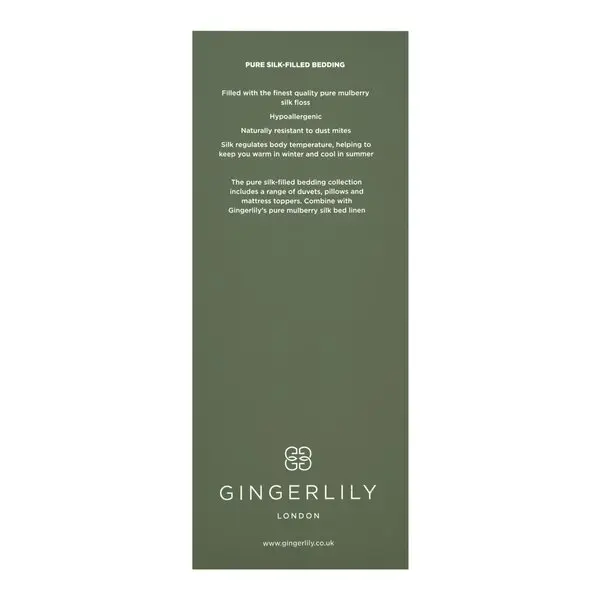 Gingerlily Silk Filled Summer Weight Comforter, King