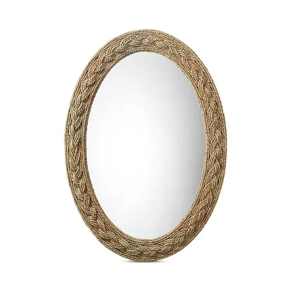 JAMIE YOUNG CO. Lark Braided Oval Mirror - Natural