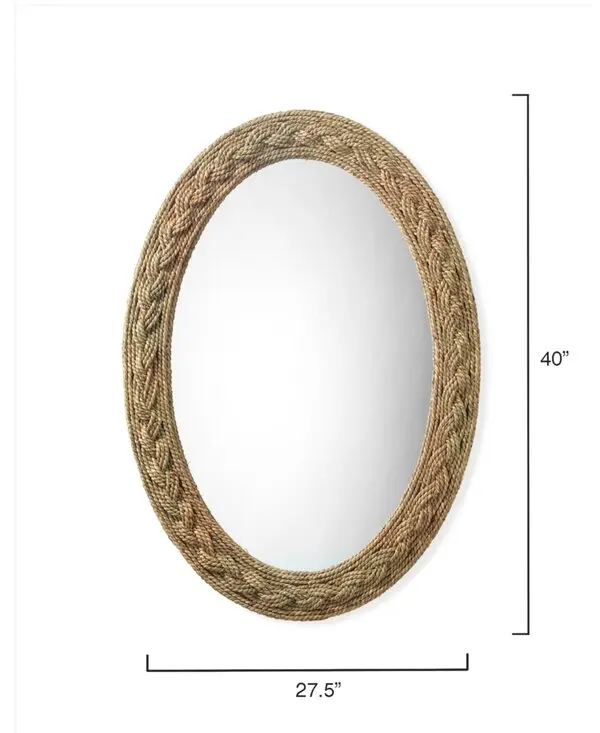 JAMIE YOUNG CO. Lark Braided Oval Mirror