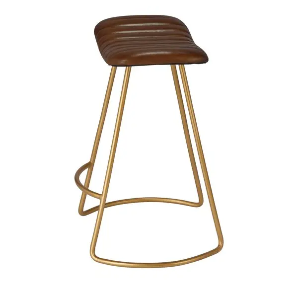 JAMIE YOUNG CO. Theo Leather Counter Stool - Brown