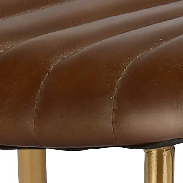 JAMIE YOUNG CO. Theo Leather Counter Stool - Brown