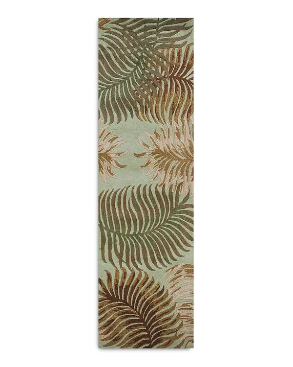 Kas Havana Fern View Runner Area Rug, 2'3 X 8 - Blue