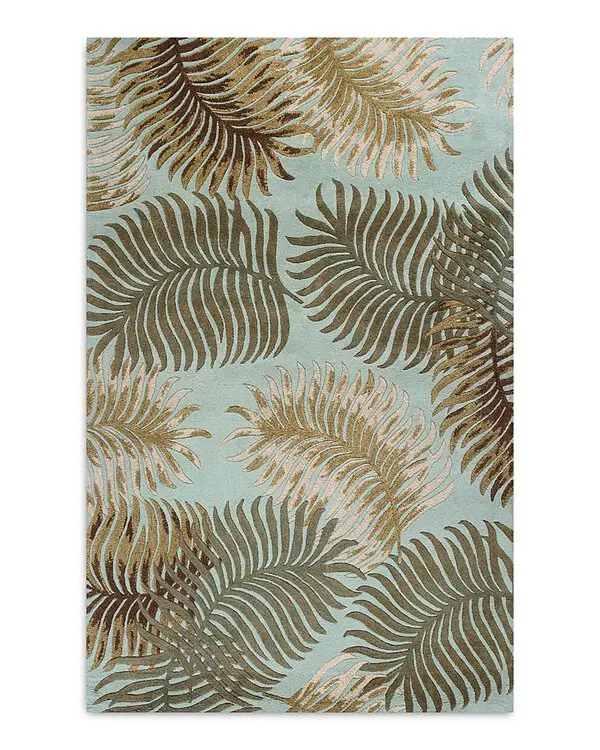 Kas Havana Fern View Area Rug, 5' X 8 - Blue