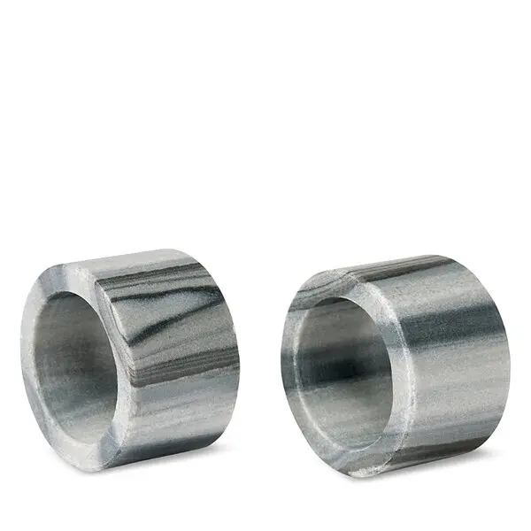 SFERRA Anelli Napkin Ring, Set Of 2 - Grey