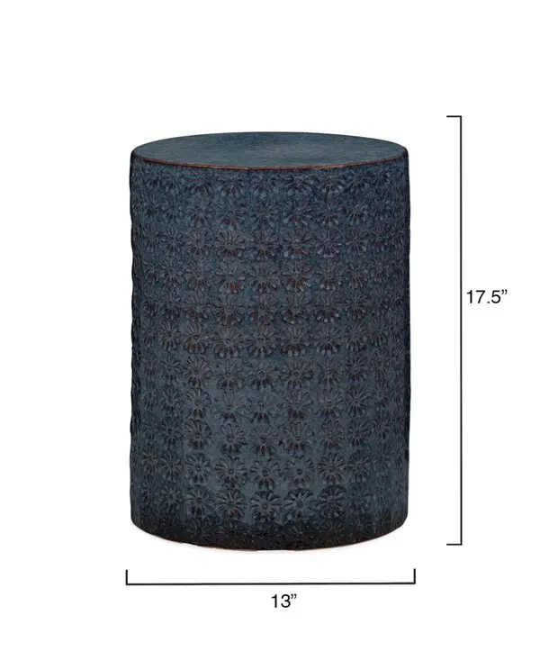 JAMIE YOUNG CO. Wildflower Indoor/outdoor Ceramic Side Table