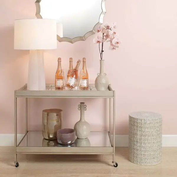 JAMIE YOUNG CO. Wildflower Indoor/outdoor Ceramic Side Table - Cream